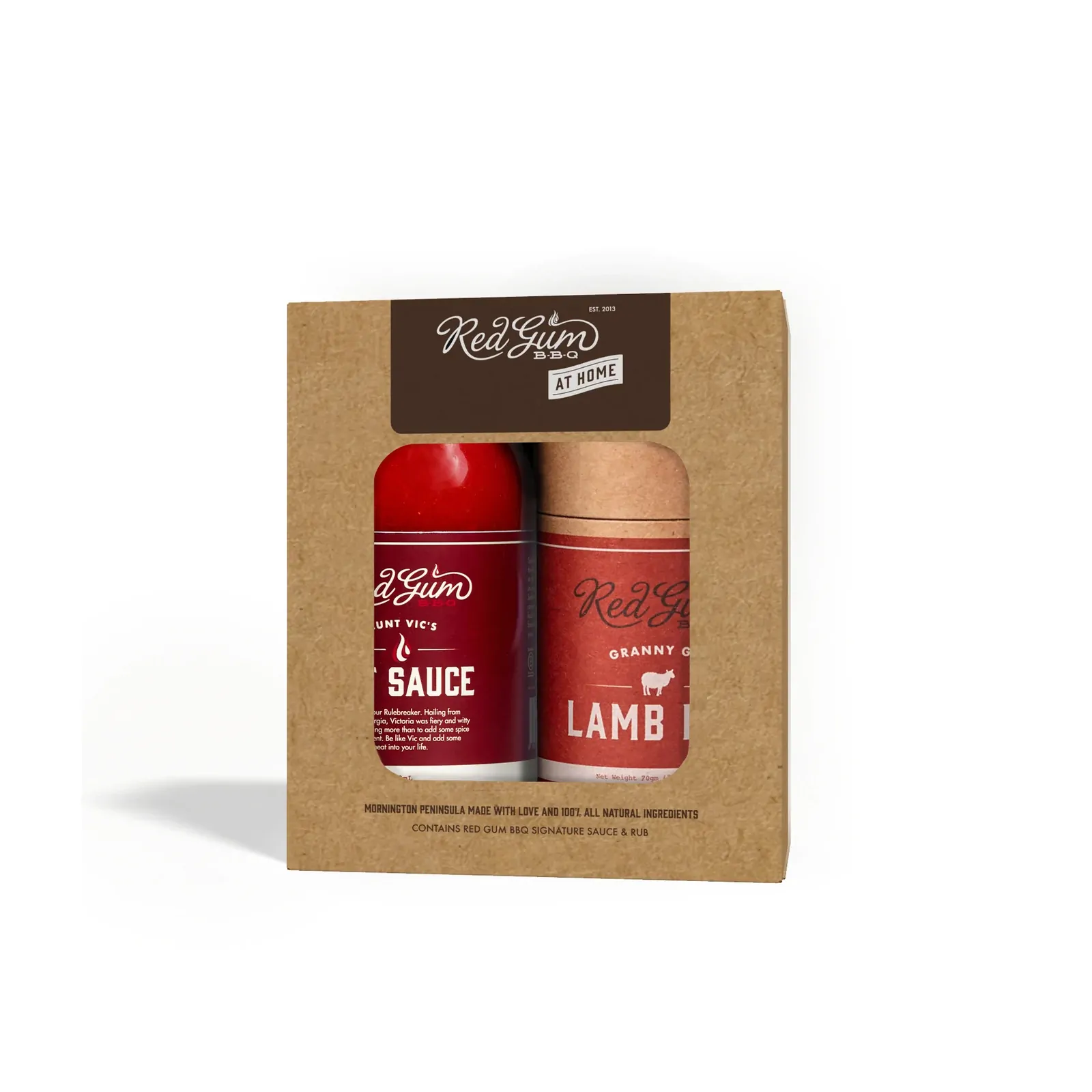 RGB Gift Pack Small Hot Sauce/ Lamb Rub Wholesale by Gourmet Brands